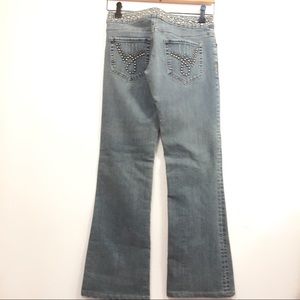 bebe | Jeans | Bebe Vintage Studded Blue Jeans | Poshmark